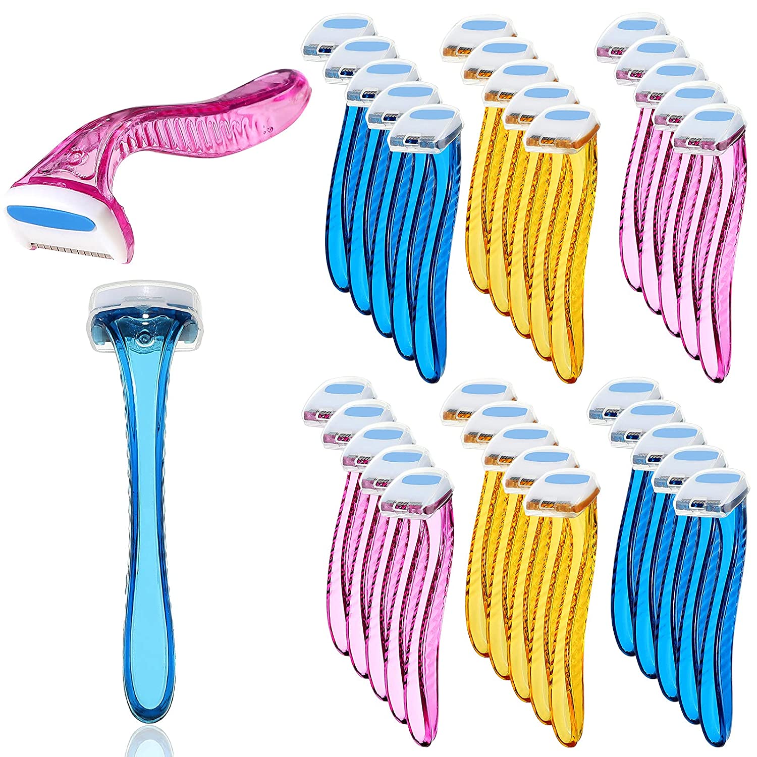 XD3-30 Pieces Bikini Razors Bikini Trimmer for Women Small Disposable ...