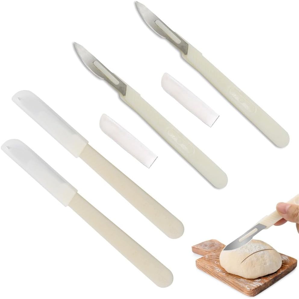 XD3-4 Pack Bread Lame Dough Scoring Tool Hand Crafted Sourdough Scorer ...
