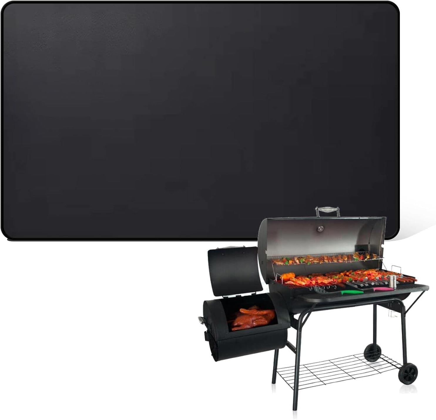 XD3-40 x 60 inches Under Grill Mat for Outdoor Grill to Protect Grill ...