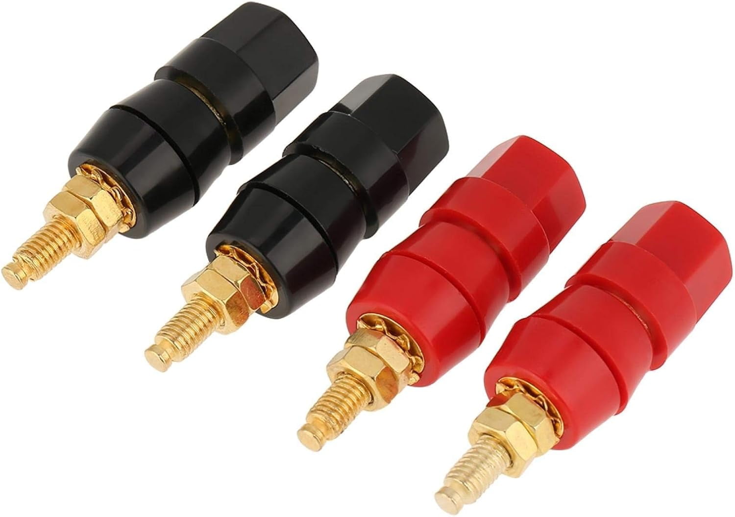 XD3-4Pcs Banana Socket Test Probe Speaker Binding Post Red Black ...