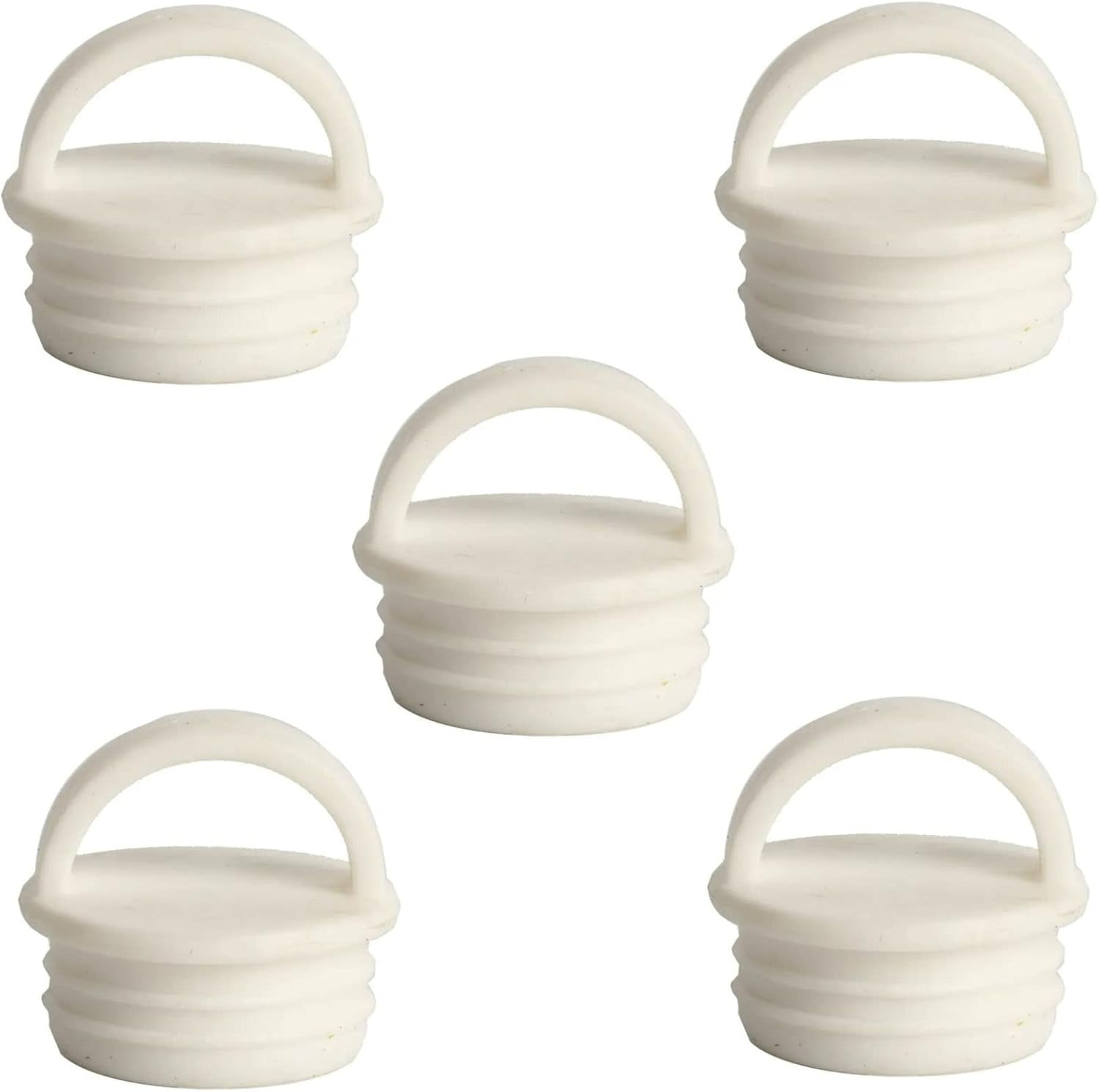 XD3-5 Pack Kayak Drain Plug with Handle Grips Scupper Plugs Drain Holes Stopper Caps for Skeeter ...