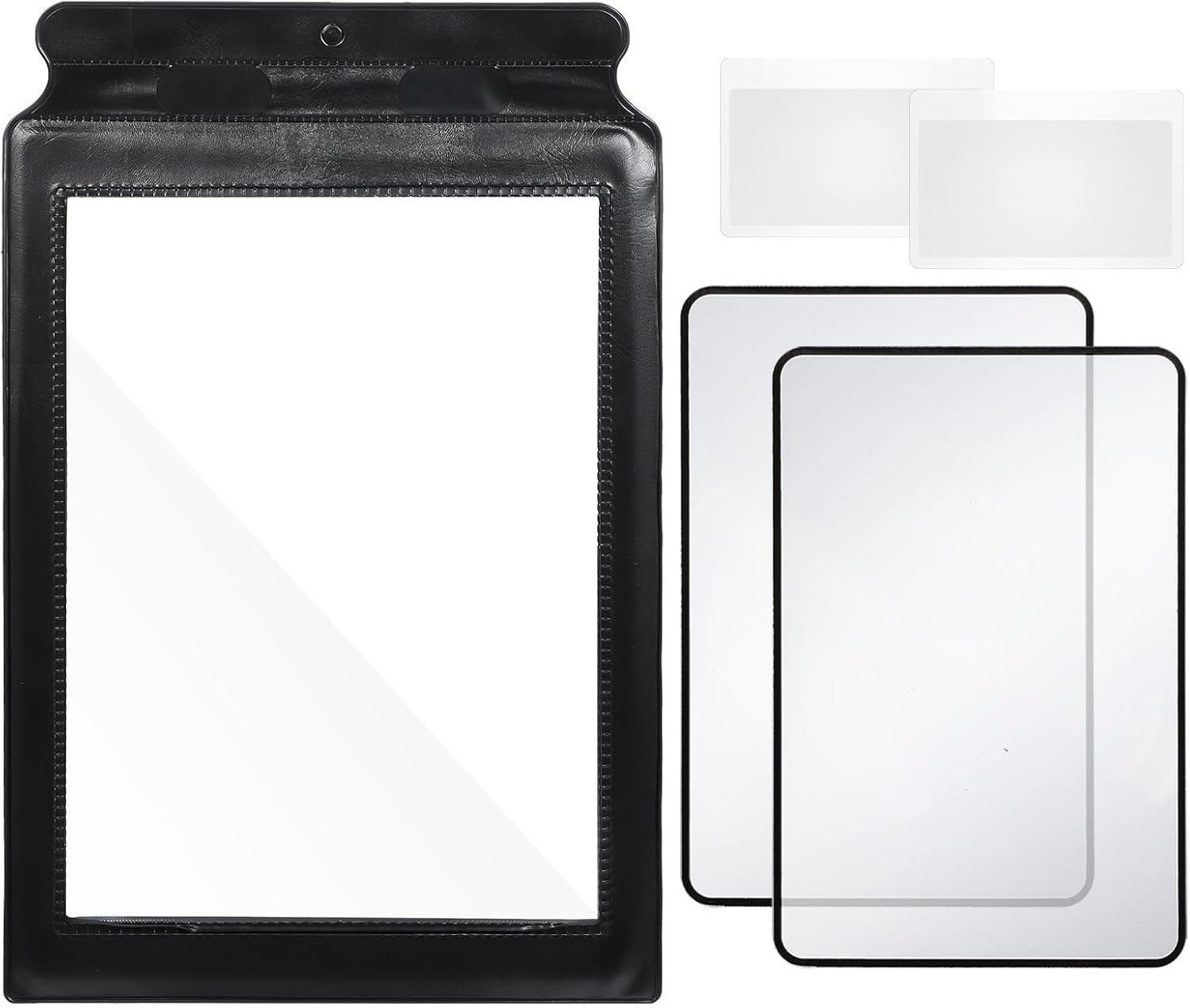 XD3-5 Pcs Page Magnifying Sheet 3X Lightweight Optical Plastic Lens ...