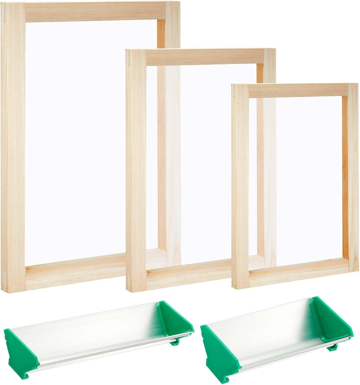 XD3-5 Pcs Screen Printing Kit Includes 3 Size Screen Printing Frame 2 ...