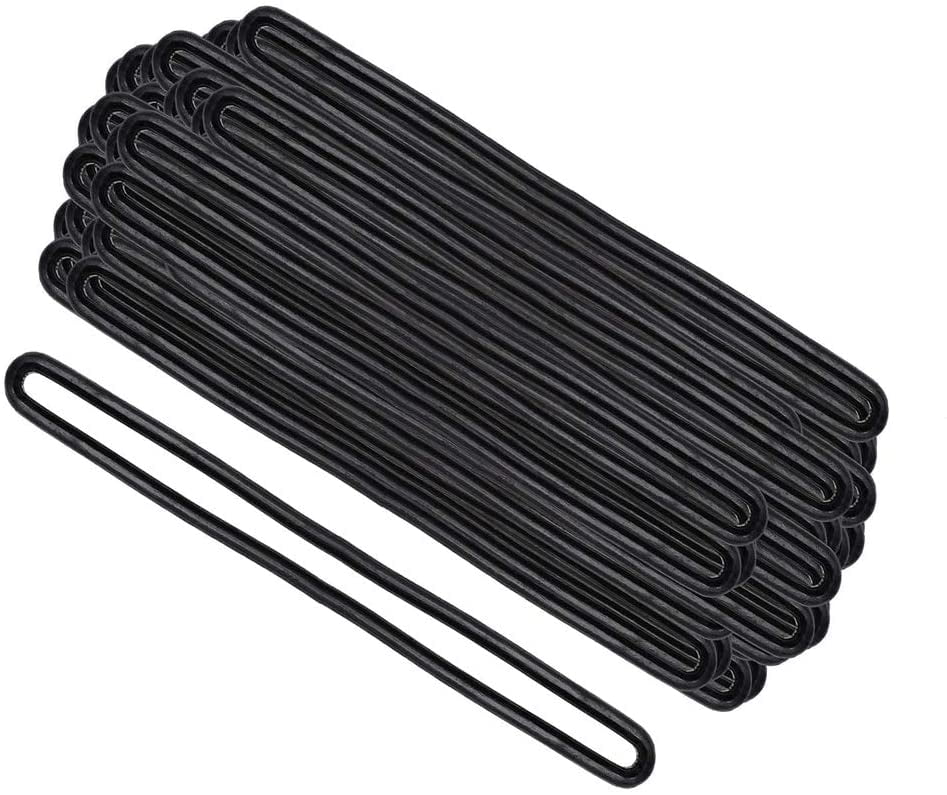 XD3-50pcs 6.7inch Black Plastic Luggage Tag Loop Travel Bag ...