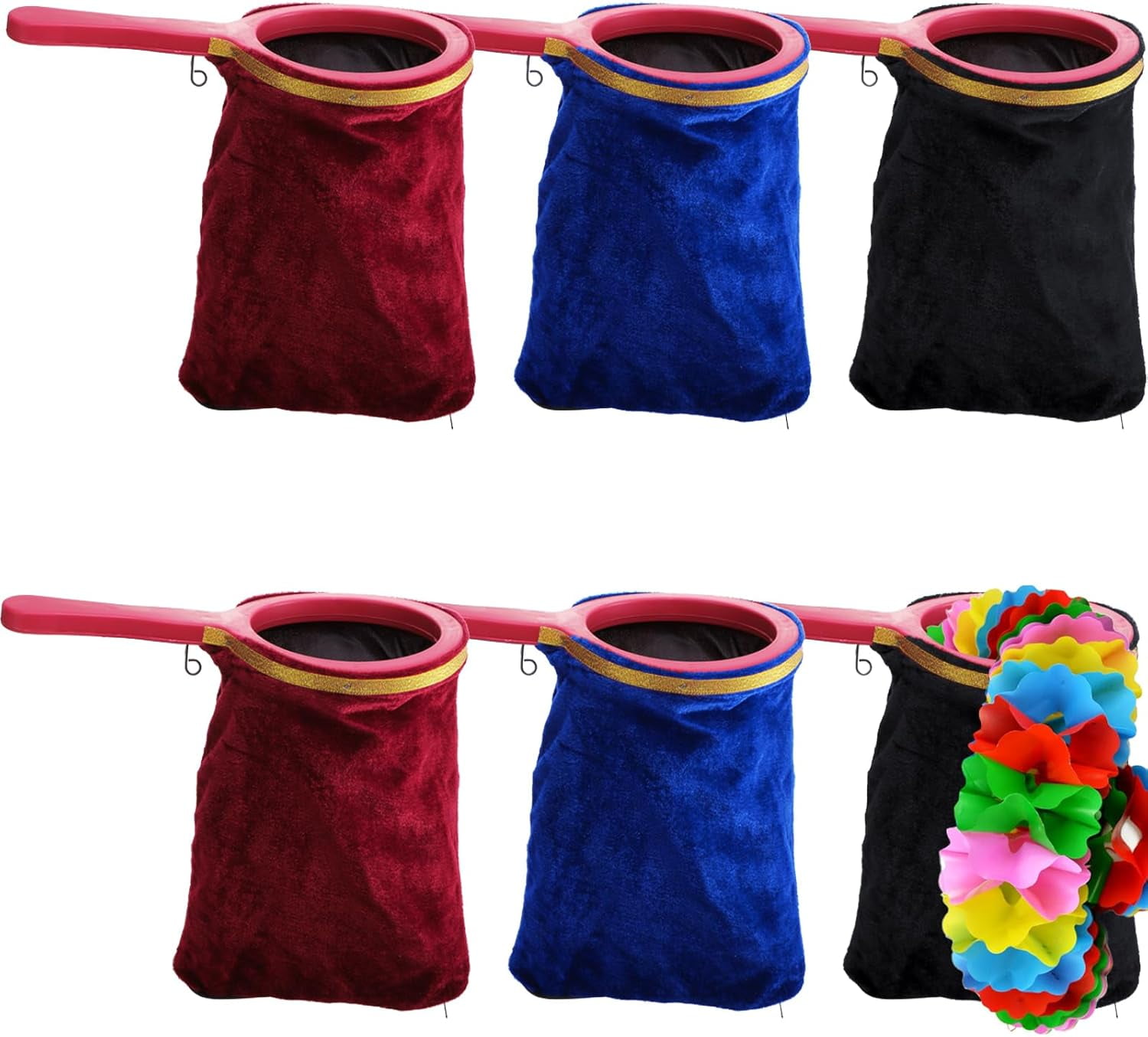 XD3-6 Pack Magic Prop Change Bag with Zipper, Make it Appear or ...