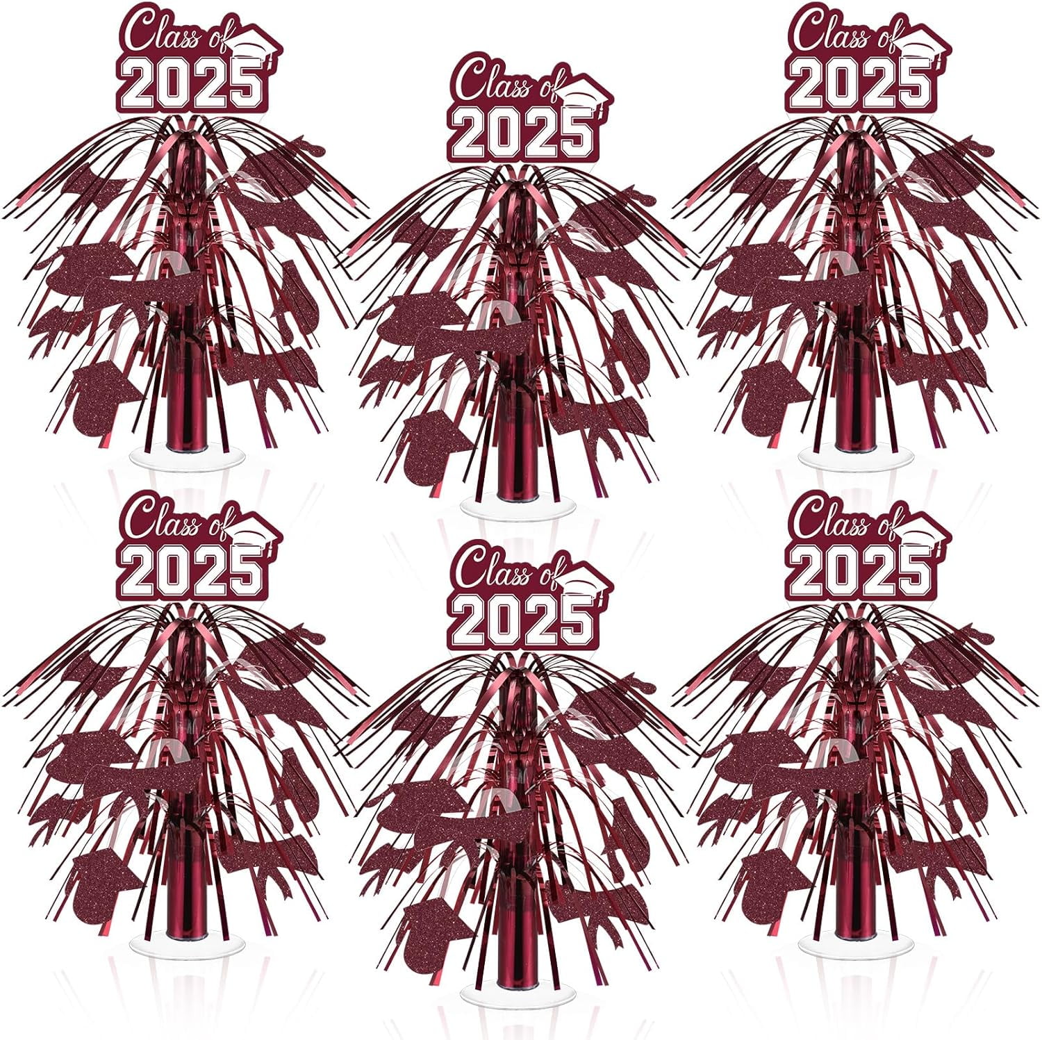 XD3-6 Sets Maroon Graduation Centerpiece with Class of 2025 Graduation ...