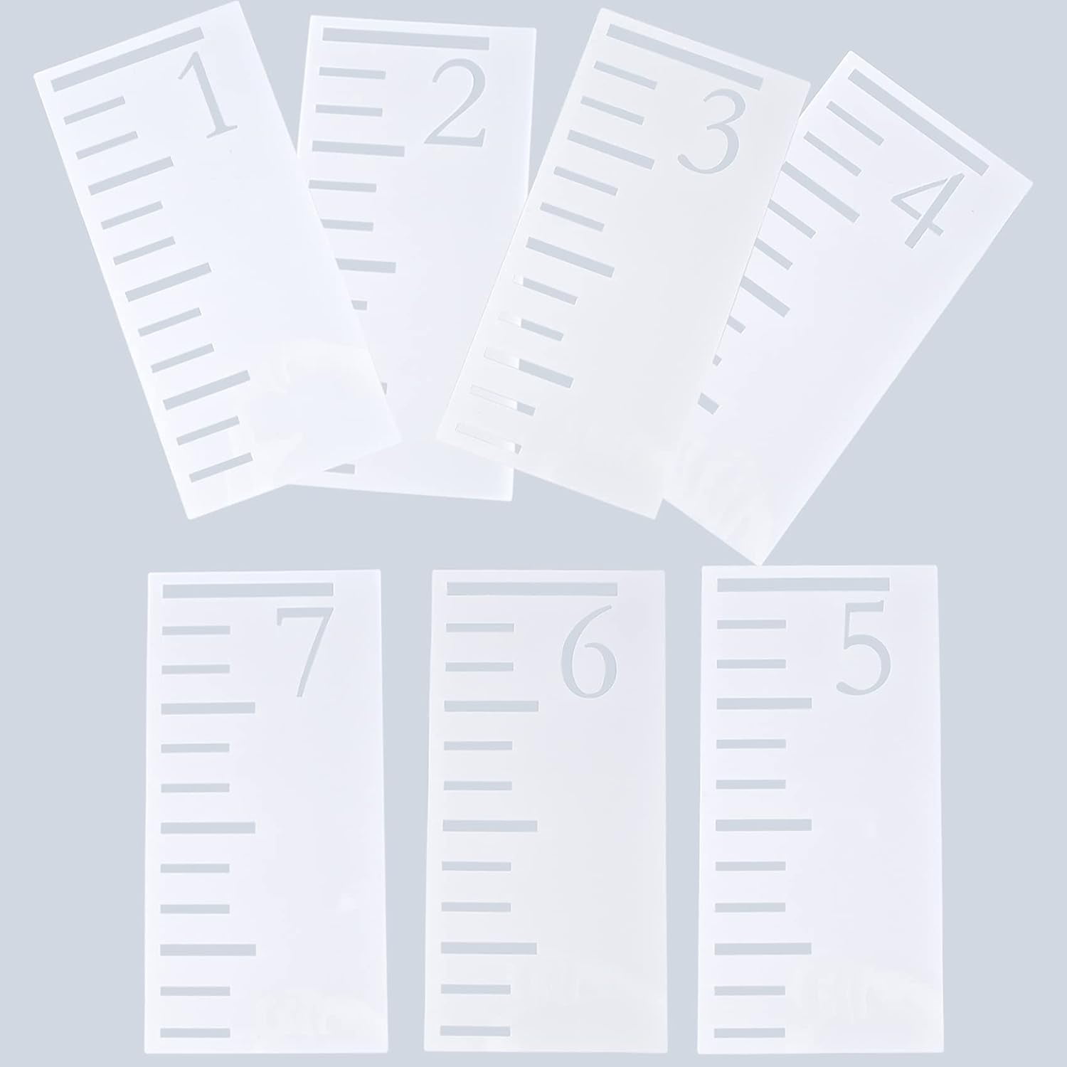 XD3-7 Feet Growth Chart Stencil Kids Height Growth Chart Measuring Kids ...