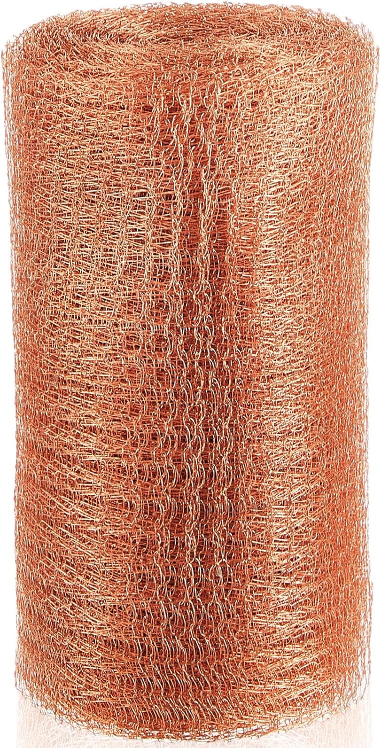 XD3-8" x 100 ft Copper Mesh Rodent Control Copper Wool for Slugs ...