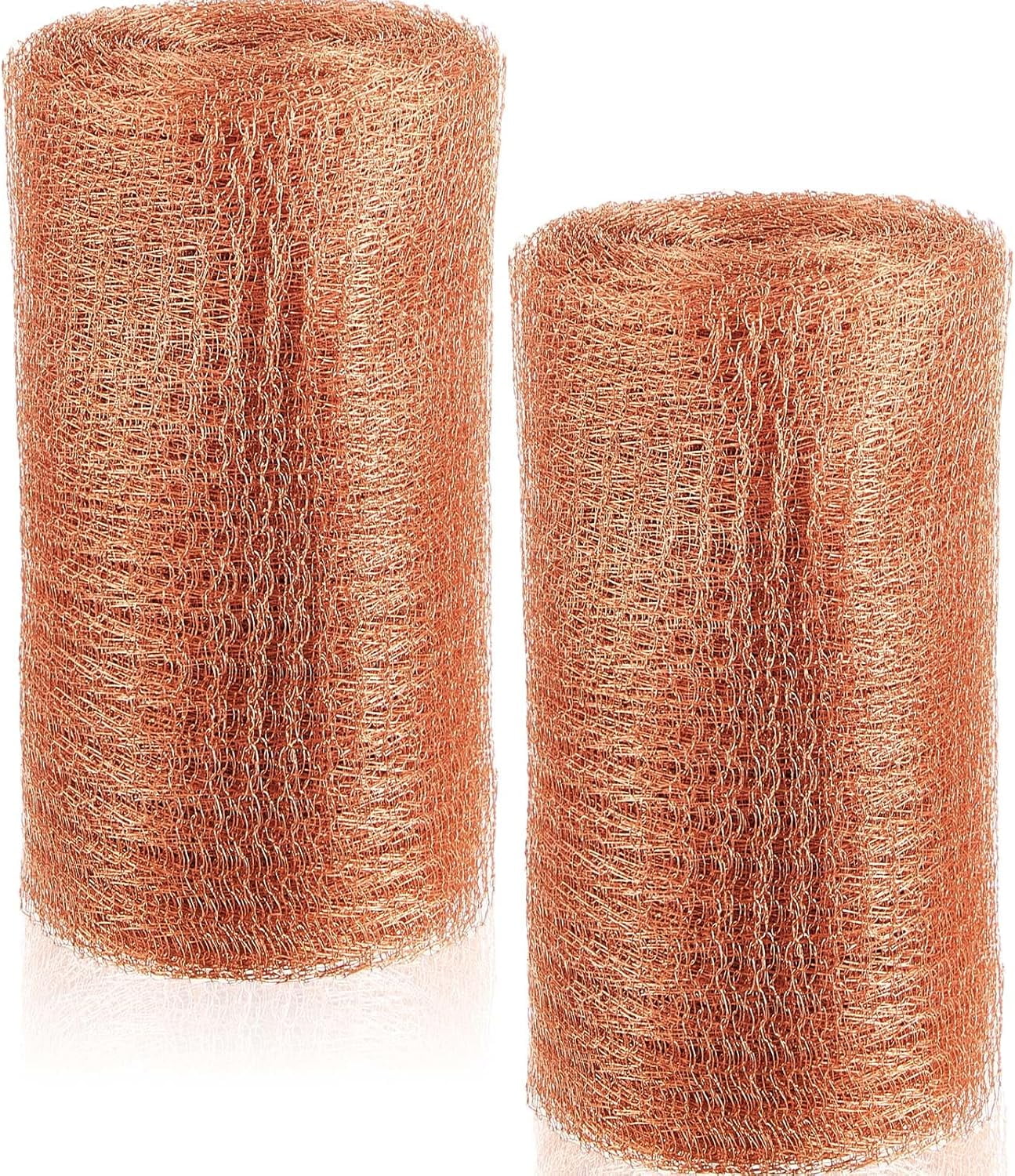 XD3-8" x 100 ft Copper Mesh Rodent Control Copper Wool for Slugs ...