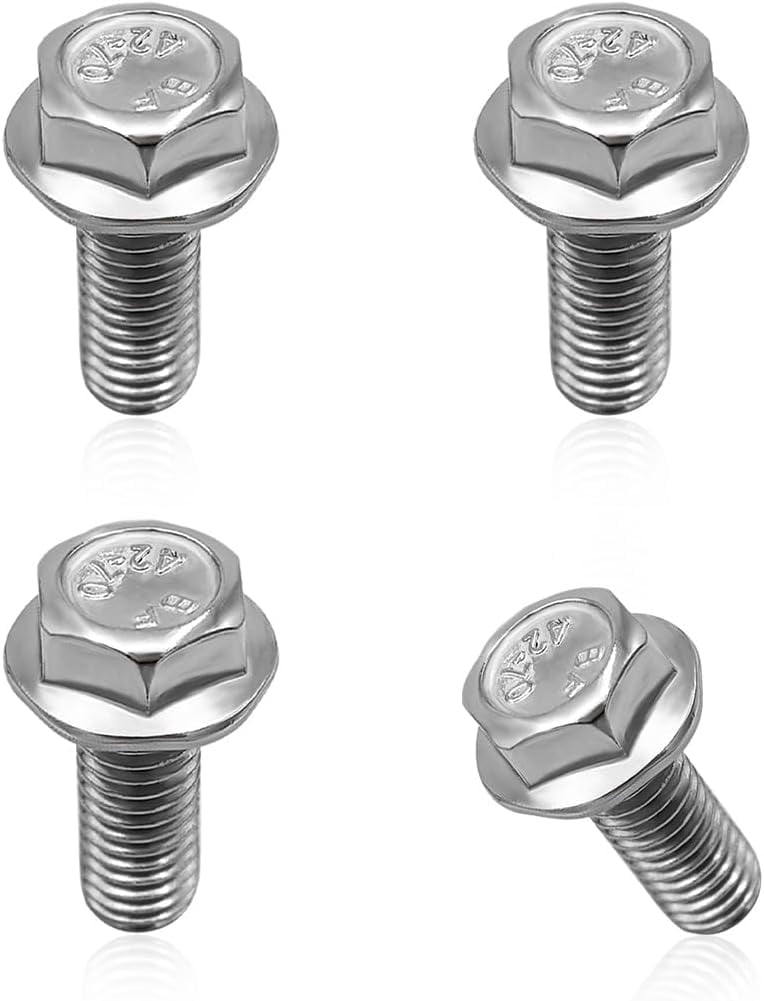 XD3-8PCS Car Top Front Skid Plate Bolts, Stainless Steel 12mm Hex Head Skid Plate Bolts ...