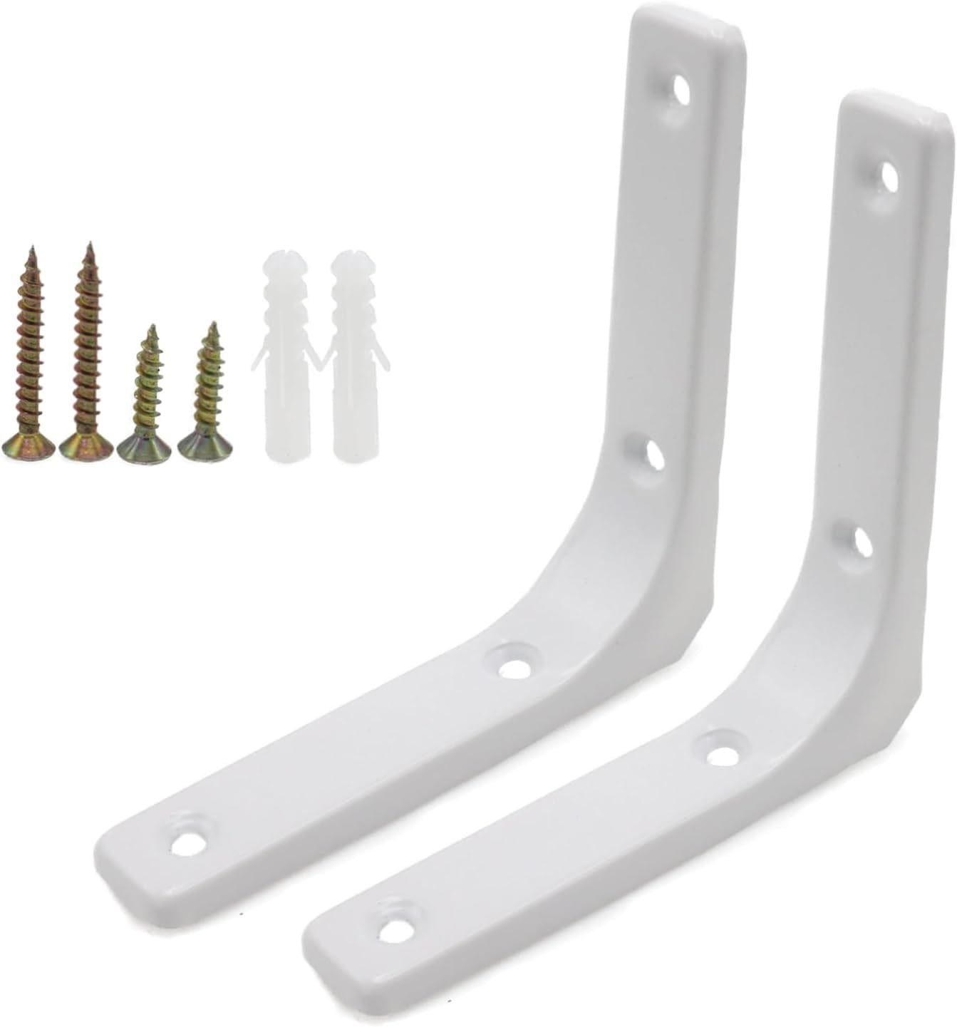 XD3-8pcs 2 Inch L Brackets, Heavy Duty Wall Mount White L Corner ...