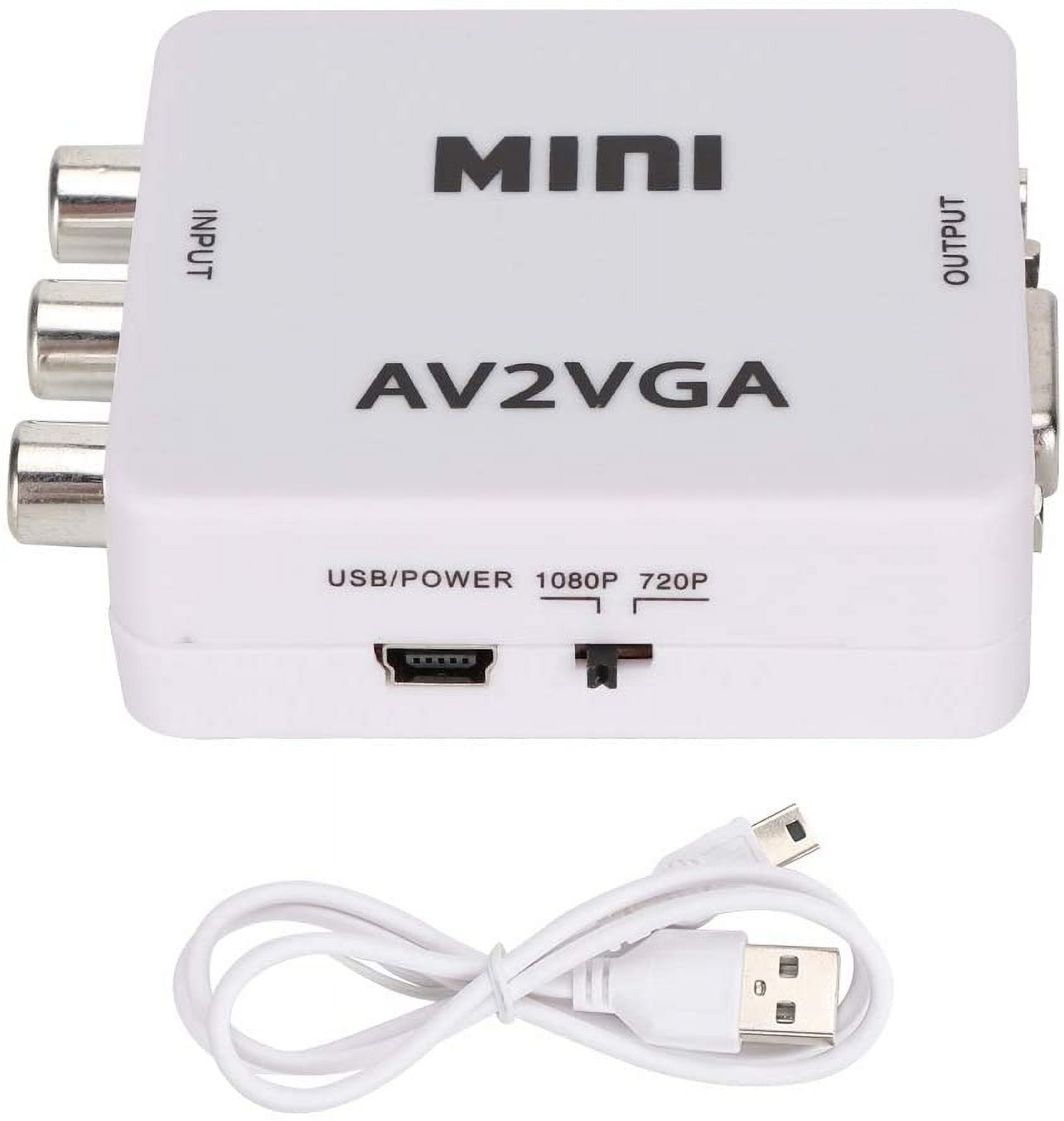 XD3-AV to VGA Converter, Composite to VGA, AV to VGA, AV to VGA Adapter, Video Adapter, 480P ...