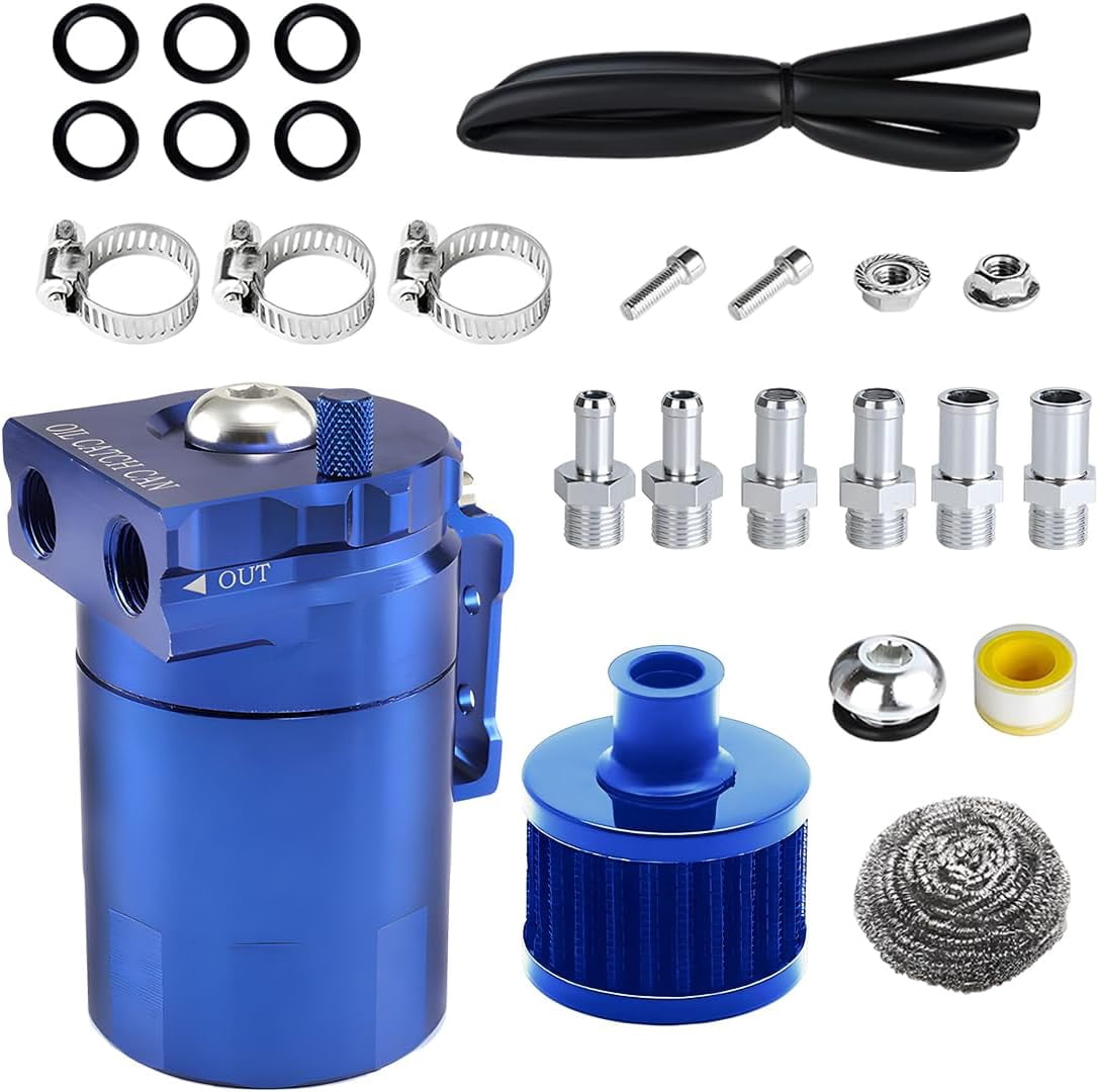 XD3-Baffled Oil Catch Can, 300ml Oil Catch Can Tank with Breather ...