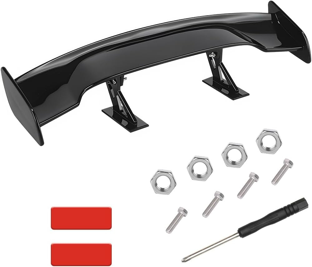 XD3-Car Mini Spoiler Wing, 9.8" Adhesive Mini Rear Tail Wing Carbon ...