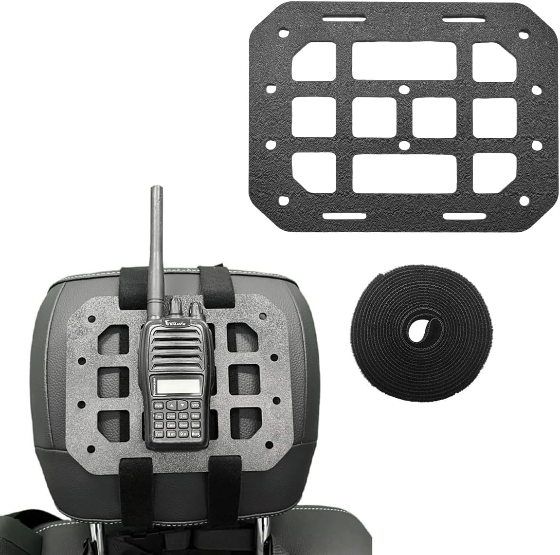 XD3-Car Rigid MOLLE Panel, Sun Visor Panel Holster Tactical Gear Holder ...