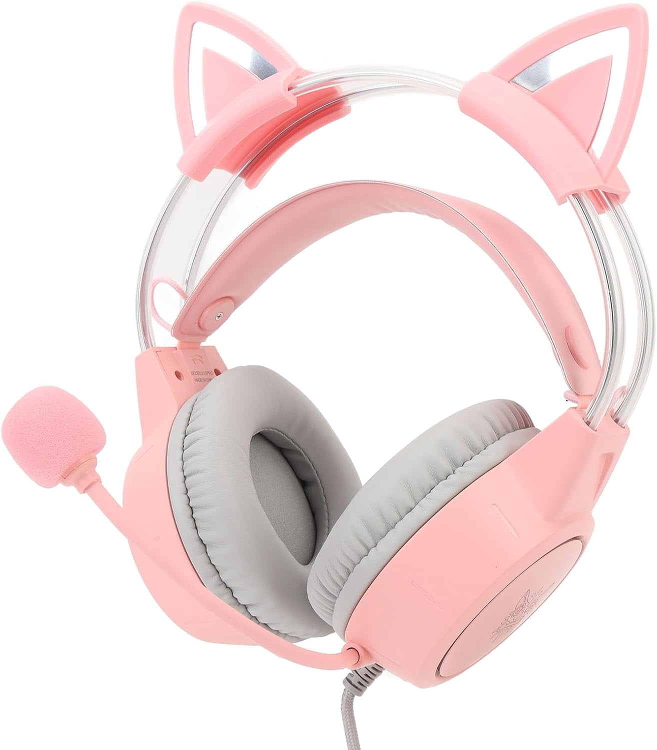 XD3-Cat Ear Gaming Headset, RGB Lighting Wired Gaming Headphone with ...