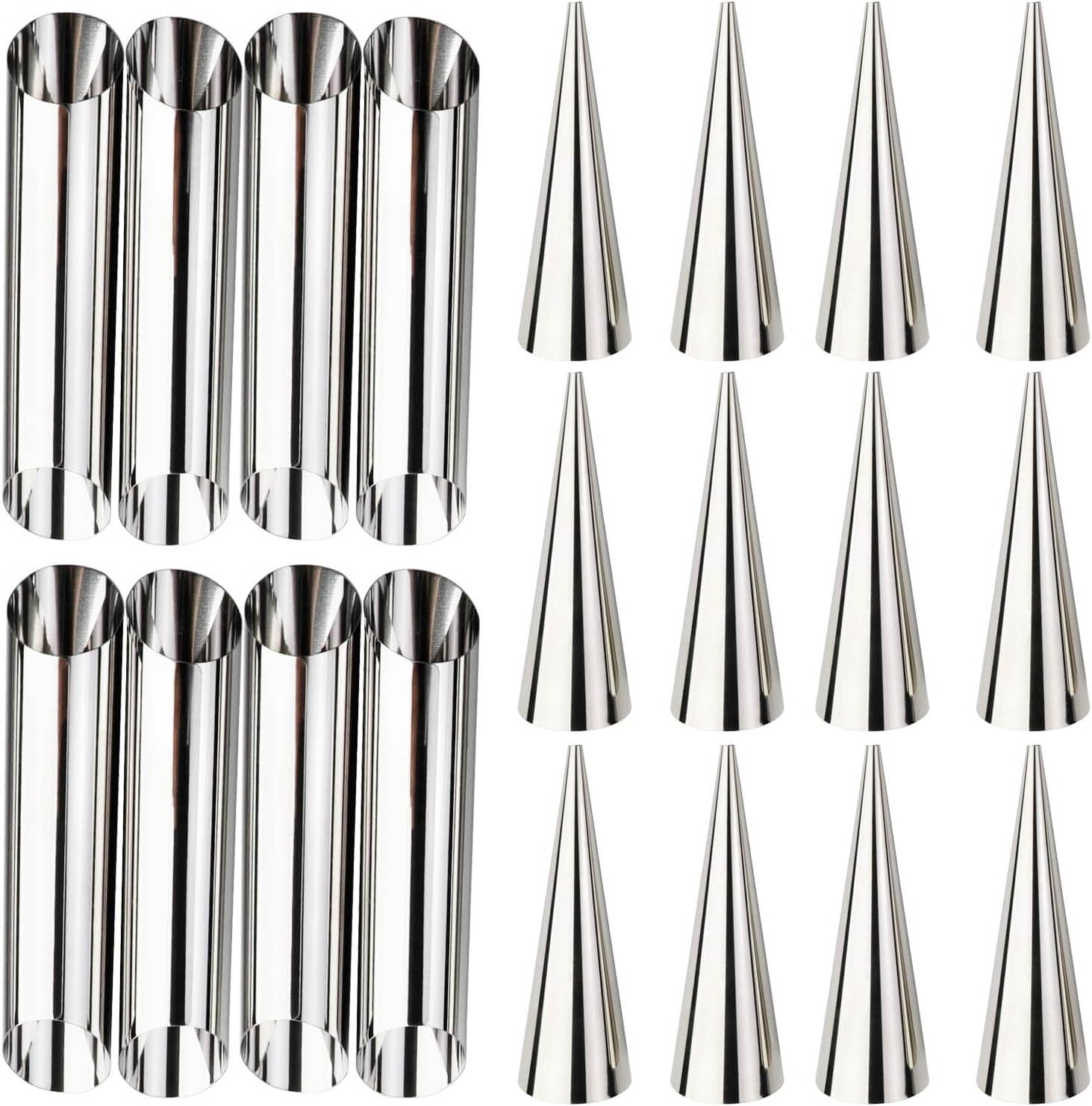 XD3-Cream Horn Molds Stainless Steel Cone Tubular Shaped Mold for ...