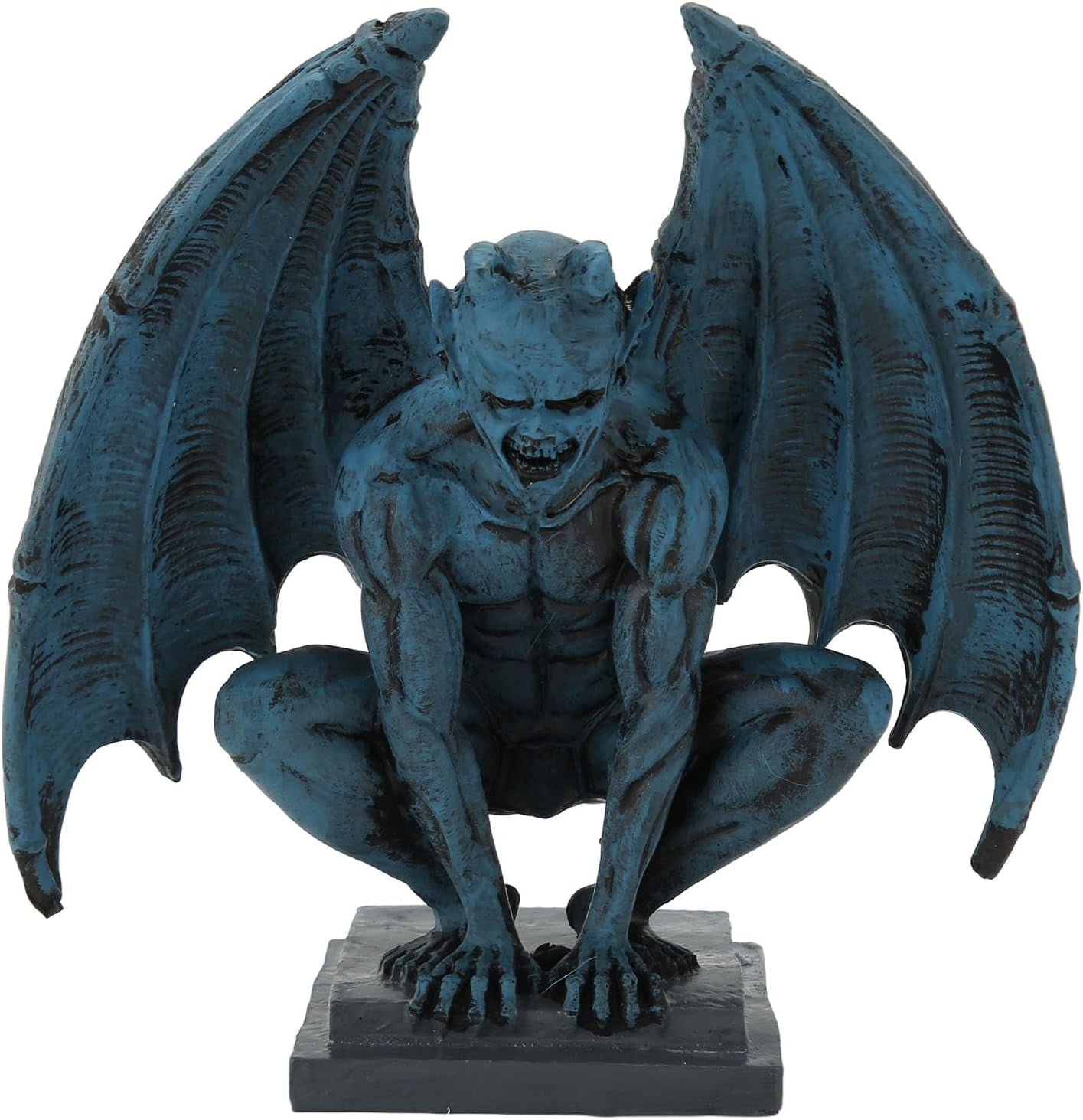 XD3-Gargoyle Statue Lifelike Devil Gargoyle Statue, Wear Resin Gothic Sculpture Ornament for ...