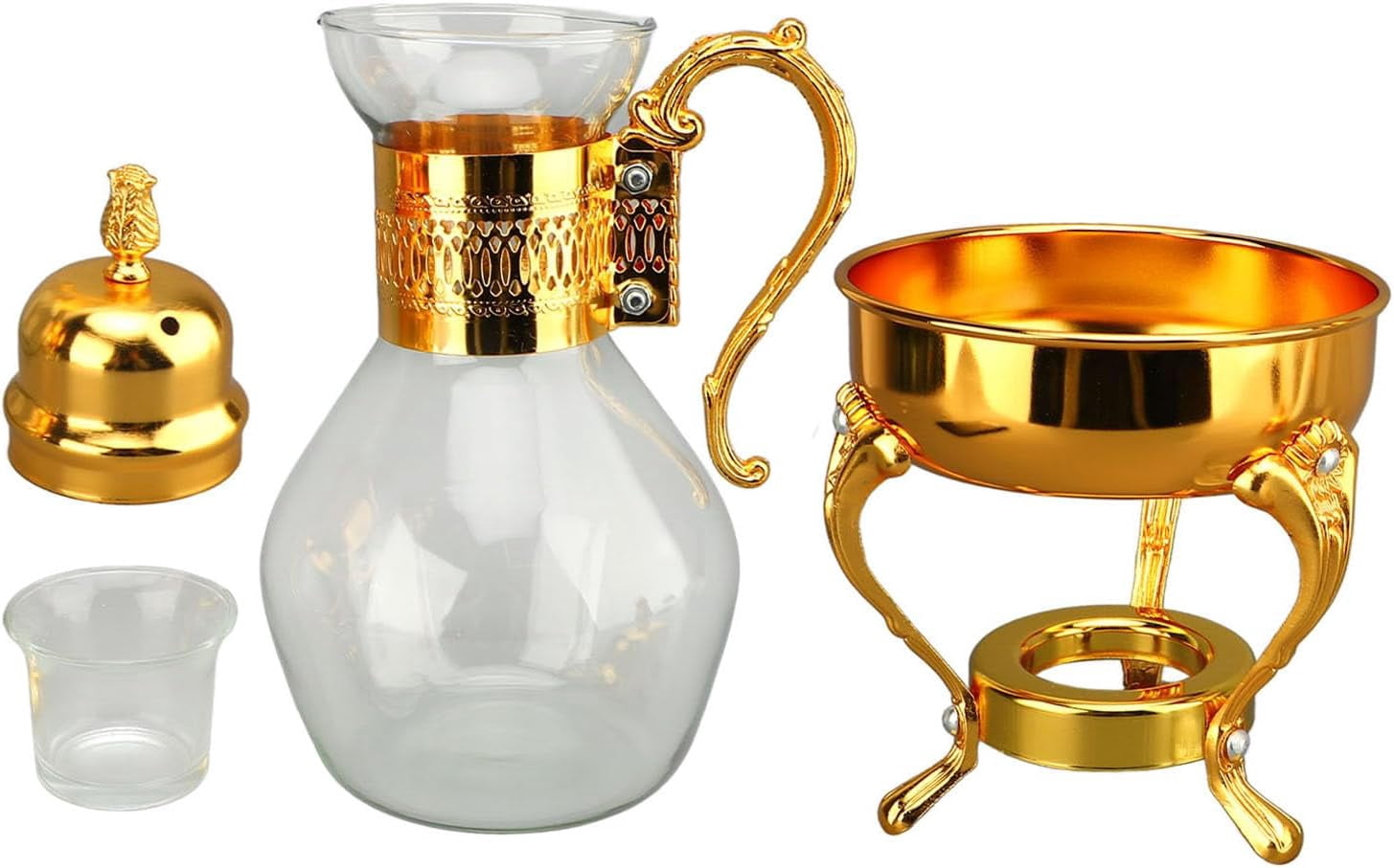 XD3-Glass Coffee Pot Set, Vintage Espresso Coffee Kettle, Heatable ...