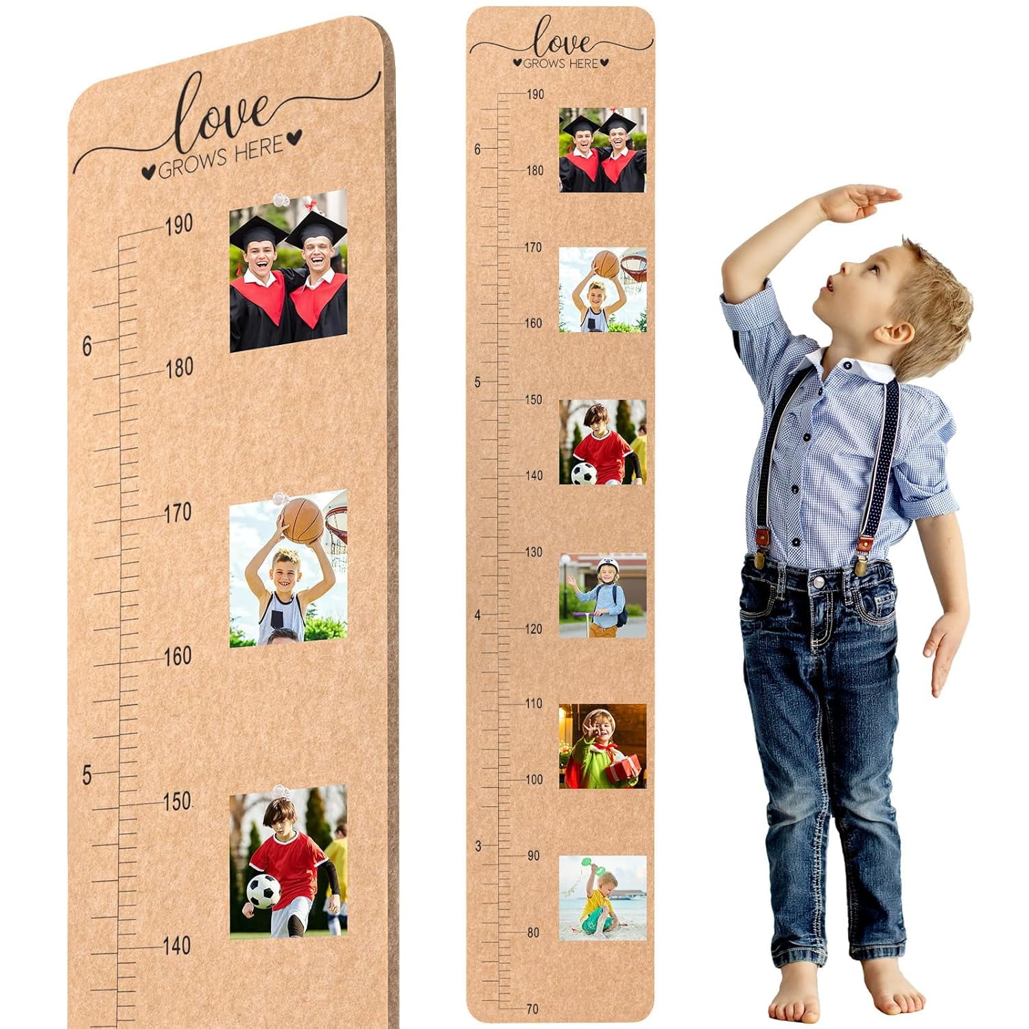 XD3-Kids Growth Chart for Wall Felt Picture Height Chart for Kids ...