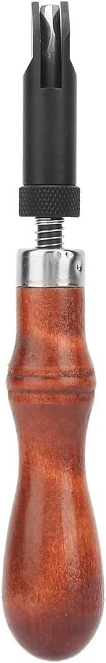 XD3-Leather Groover, Adjustabled Wood Handle V Type Push Groover ...