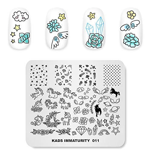 XD3-Nail Art Image Stamping Plates Baby Immaturity Cute DIY Manicure ...