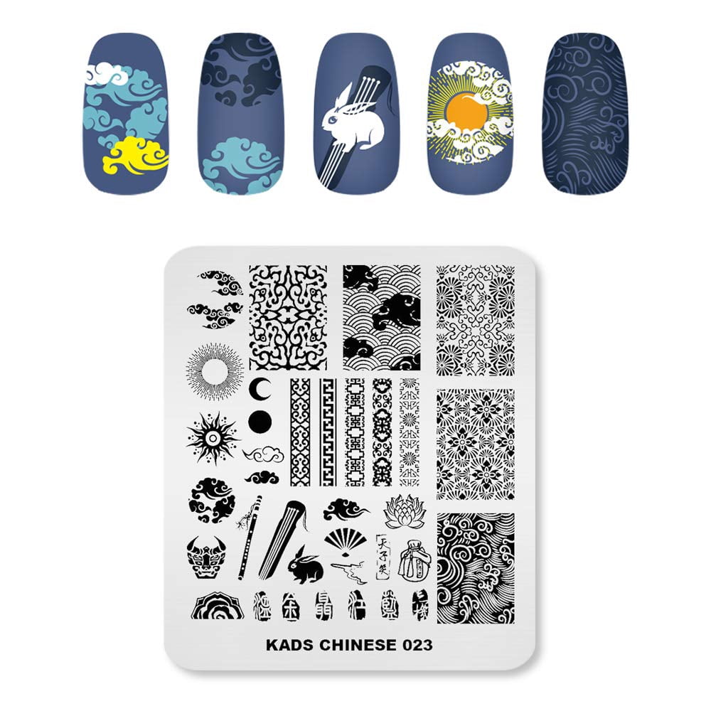 XD3-Nail Stamping Plate Easter Nail Art Stamp Template DIY Image ...