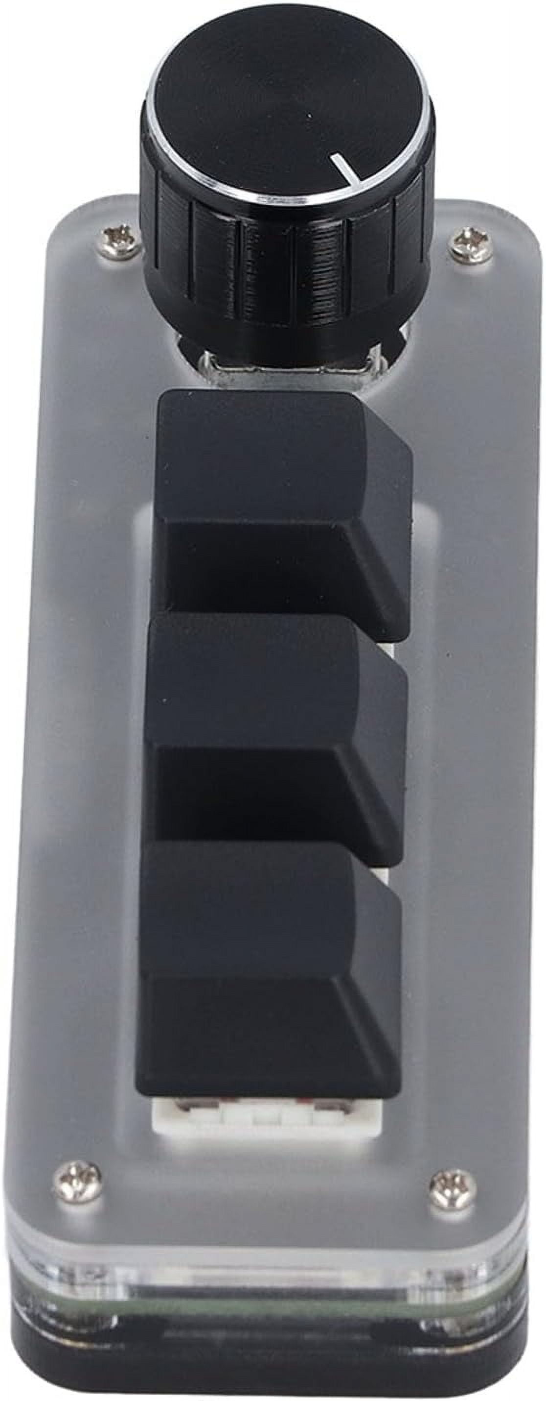 XD3-Programming Macro Keyboard RGB LED 3 Key 1 Knob Mini Mechanical Keypad with Red Switch USB C ...