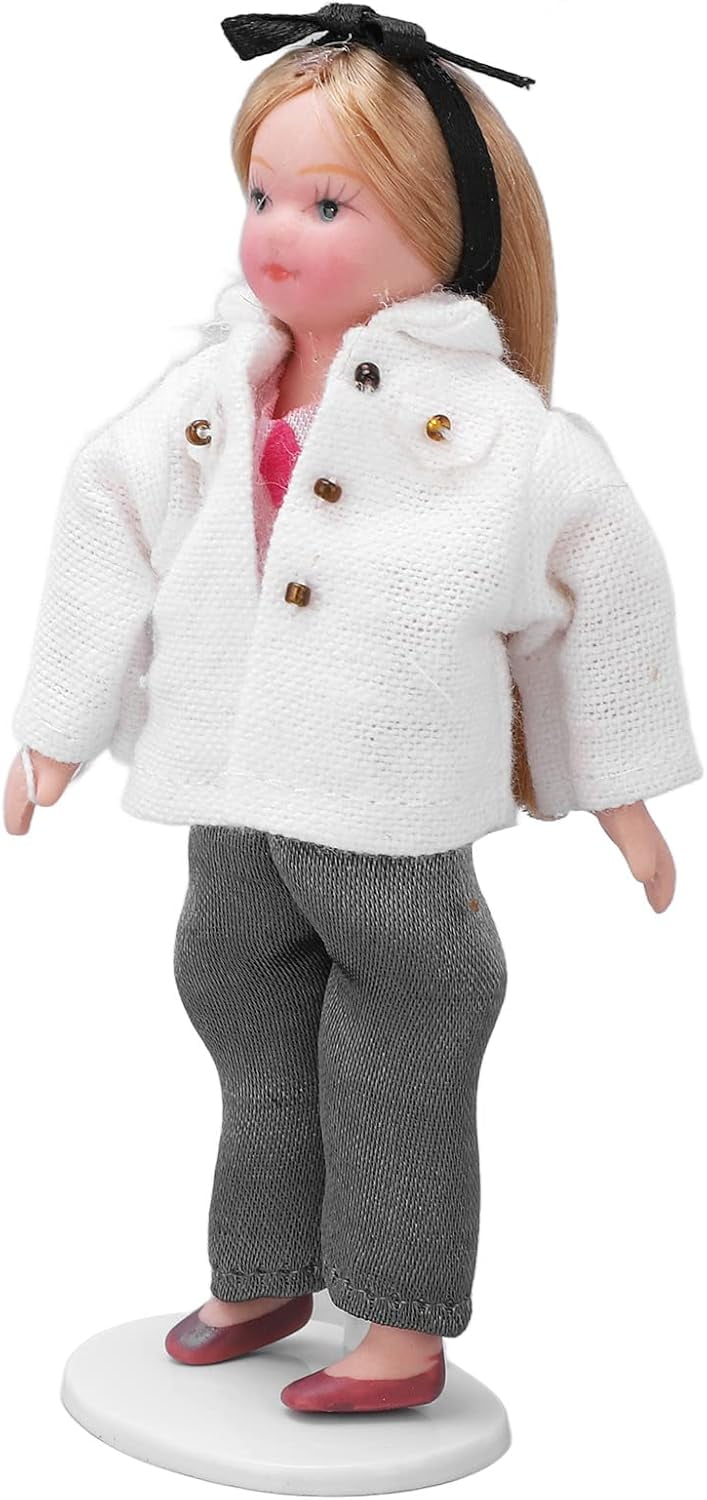 XD3-SPYMINNPOO Girls Doll, Miniature Porcelain People Movable Limbs ...