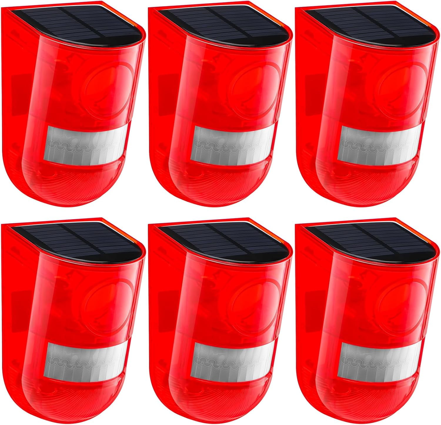 XD3-Solar Sound and Light Alarm Motion Sensor 129db Outdoor Dog Baking Security Siren Waterproof ...