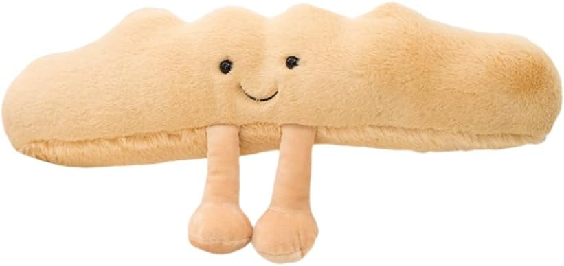 XD3-Toast Bread Plush Toy Cute Croissant Plush Stuffed Funny Food ...