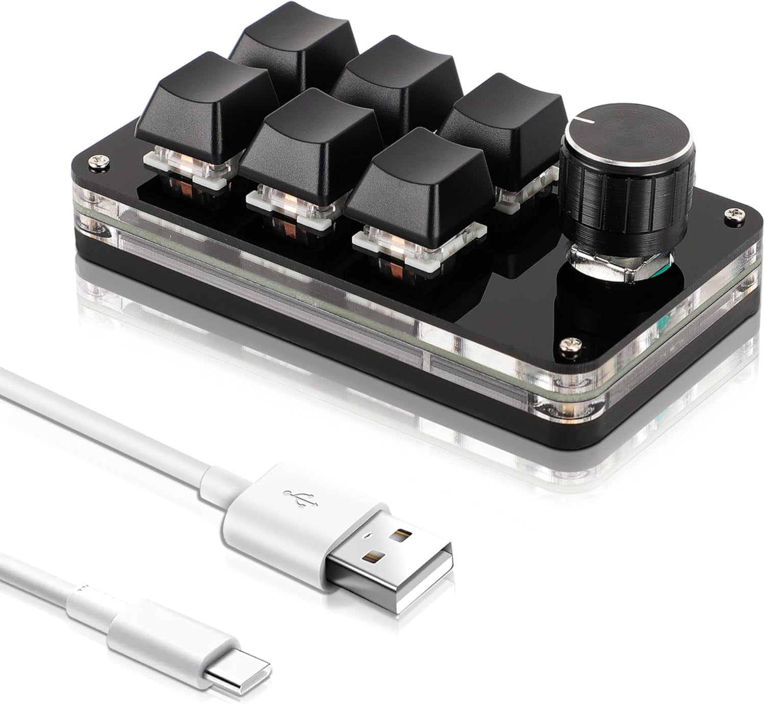 XD3-USB Mini 6Key Keypad Mechanical Programmable Gaming Keyboard Portable One Handed Mechanical ...