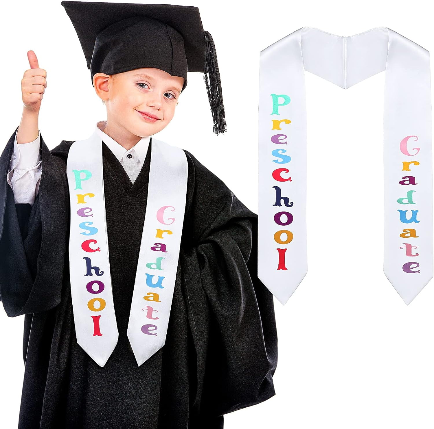 XD3-WILLBOND Kids Graduation Stole Sash 2025 Preschool Kindergarten ...