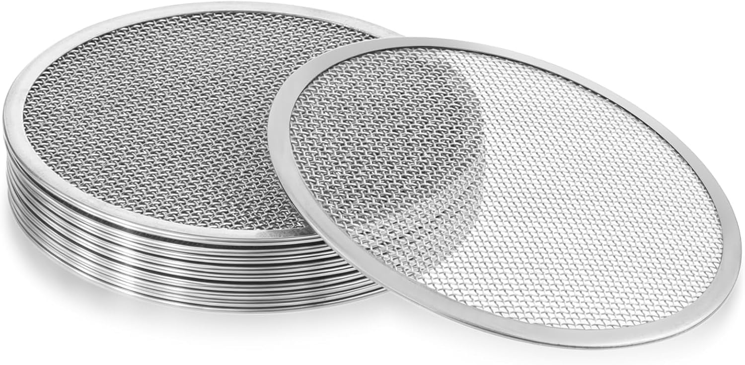 XD4-10 Pack Mason Jar Screen Lids for Sprouting, Stainless Steel Screen ...