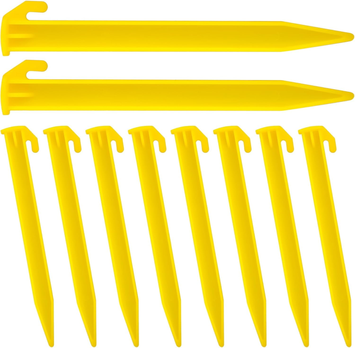 XD4-10 Pack Plastic Tent Stakes, 6-Inch Heavy Duty Beach Tent Pegs ...