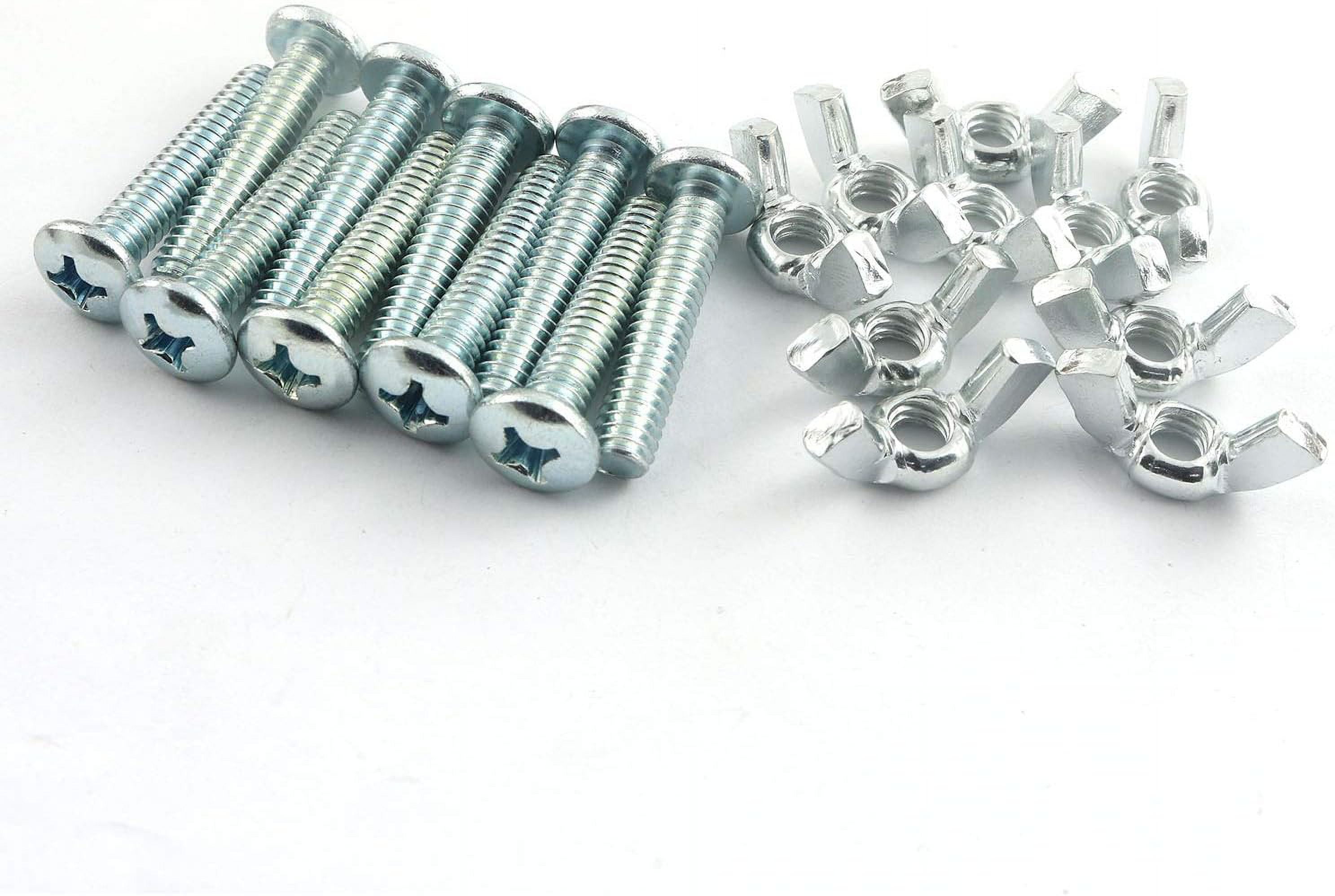 XD4-10 Sets Screw Bolts with Wing Nut Kit Zinc Plated Carbon Steel ...