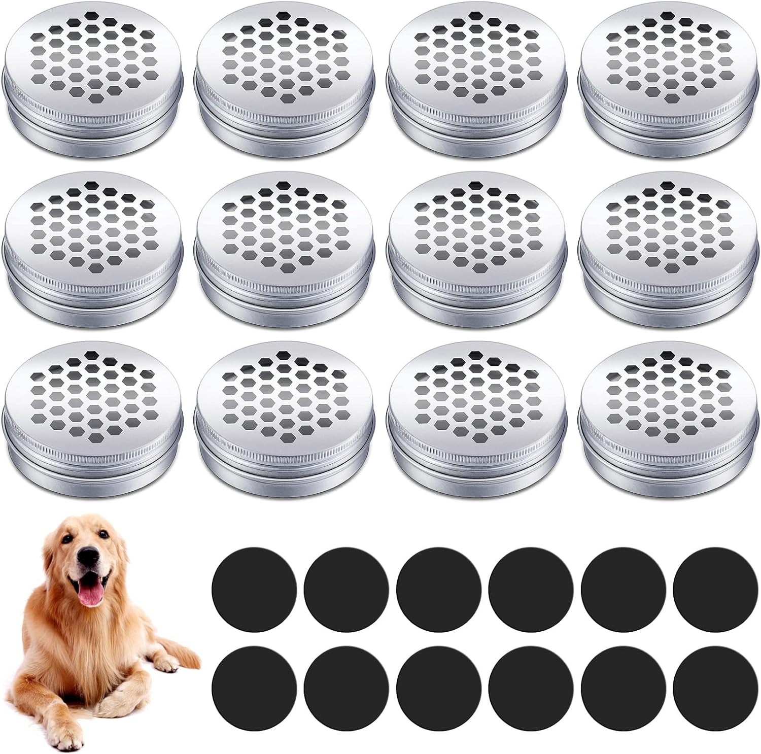 XD4-12 Pack Dog Scent Work Tins, Dog Scent Training Box, Dog Nose Metal ...