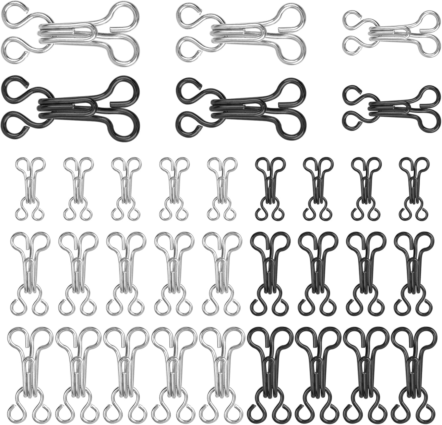 XD4-120 Set Hook and Eye for Sewing, Sewing Hooks and Eyes Closure for ...
