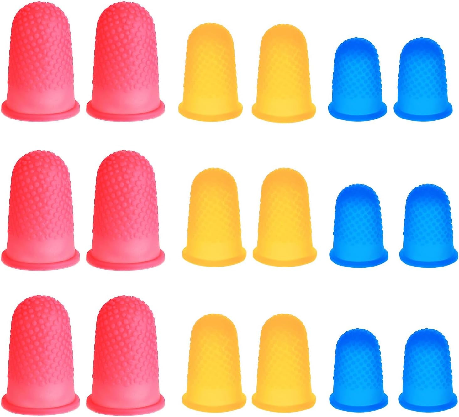 XD4-15 Pcs Rubber Fingers Tip Silicone Protector Covers Finger Cots ...