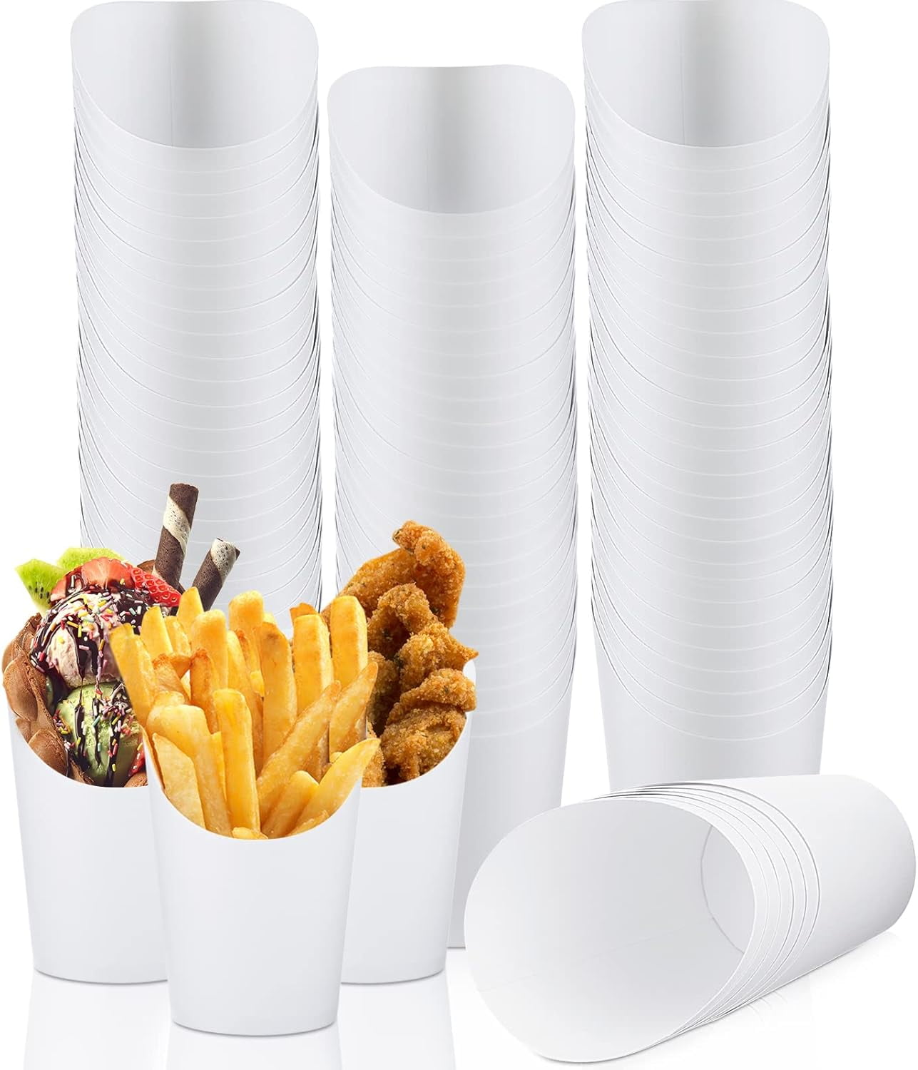 XD4-150 Pieces French Fries Holder Charcuterie Cups Disposable Take out ...