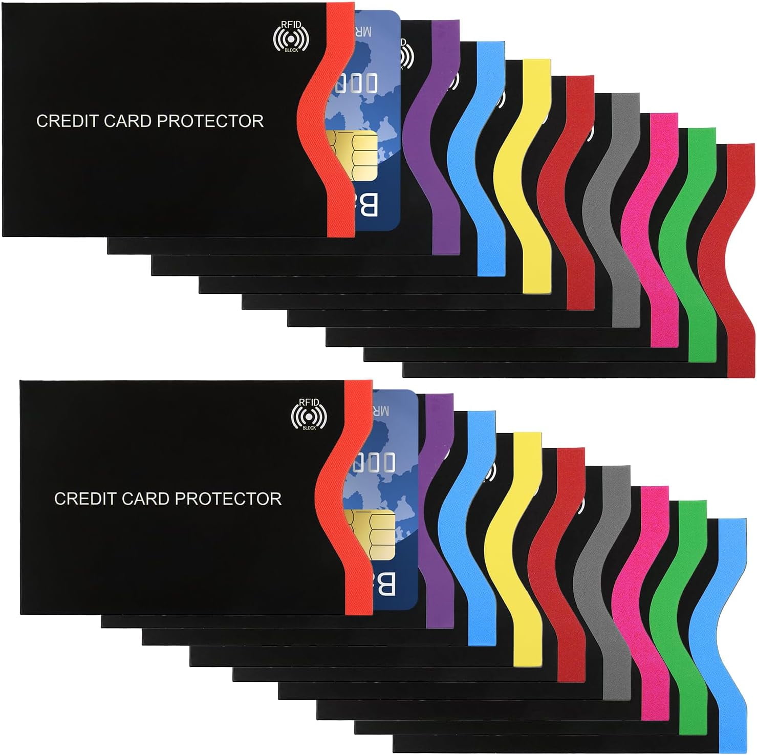 XD4-18Pcs Travel RFID Blocking Sleeves, Premium RFID Card Holder Smart ...