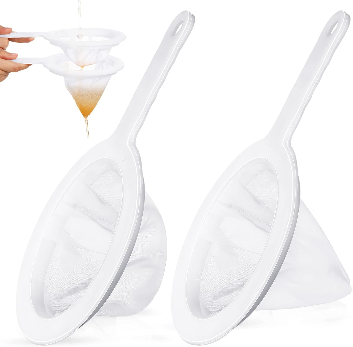 XD4-2 Pcs Baby Brine Shrimp Net Sieve Fish Net Aquarium 80 Mesh 200 ...