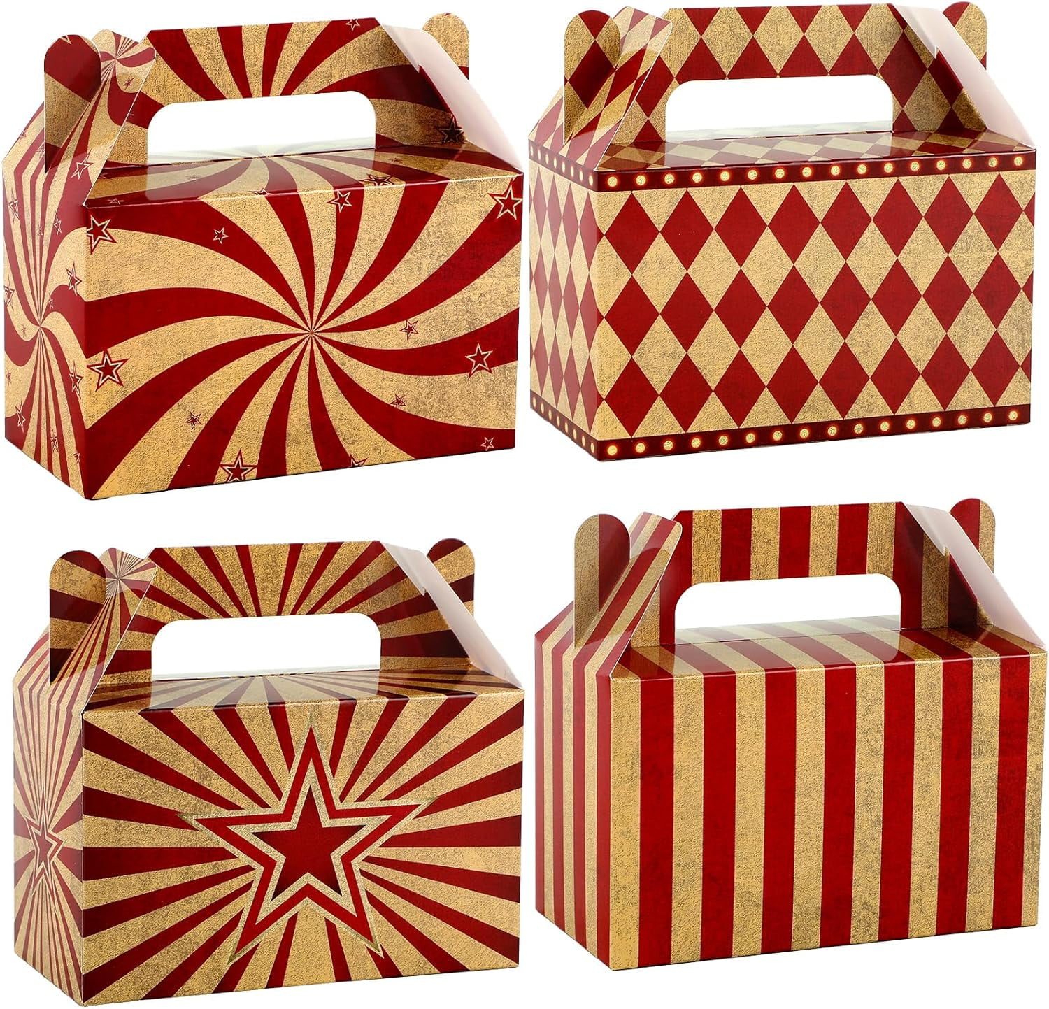 XD4-24Pcs Halloween Creepy Carnival Treat Boxes Halloween Theme Party ...