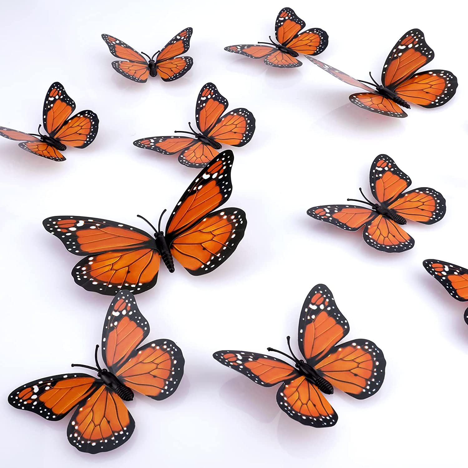 XD4-24pcs monarch butterfly magnet, artificial lightweight monarch ...