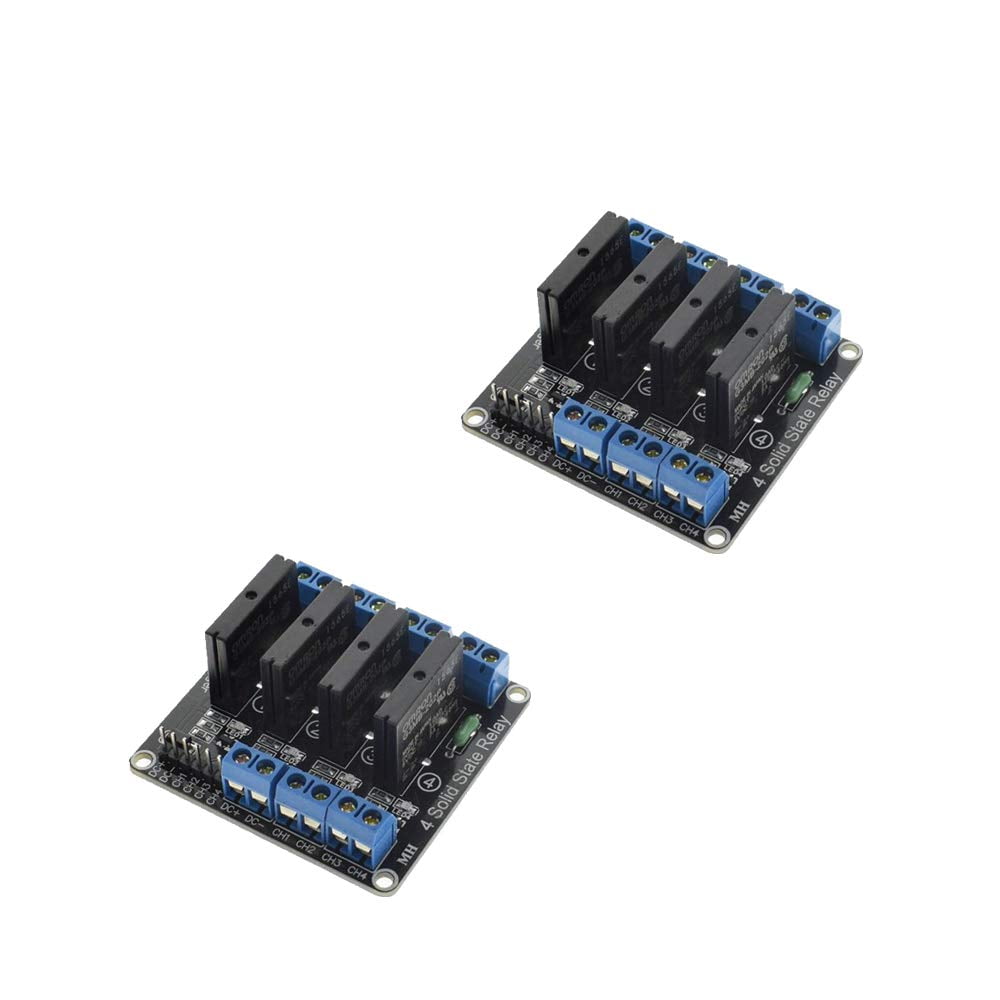 XD4-2Pcs 5V 4 Channel Low Level Trigger Solid State Relay Module Board ...