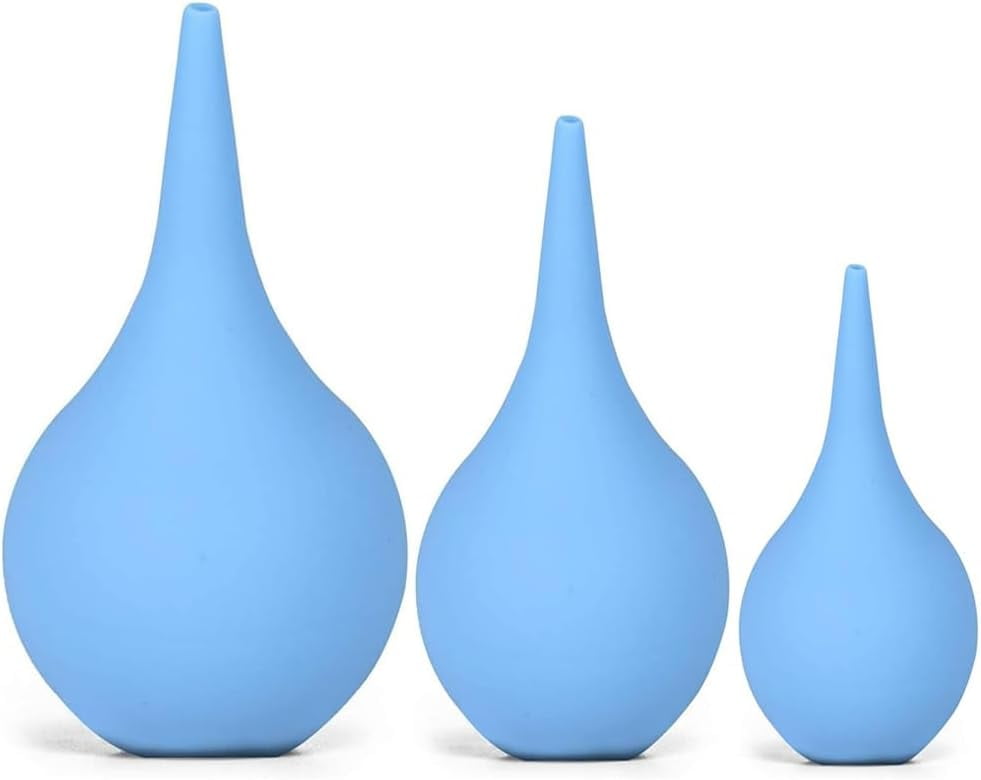 XD4-3 Pack Hand Bulb Ear Syringes, Soft Reusable Rubber Suction Ear ...