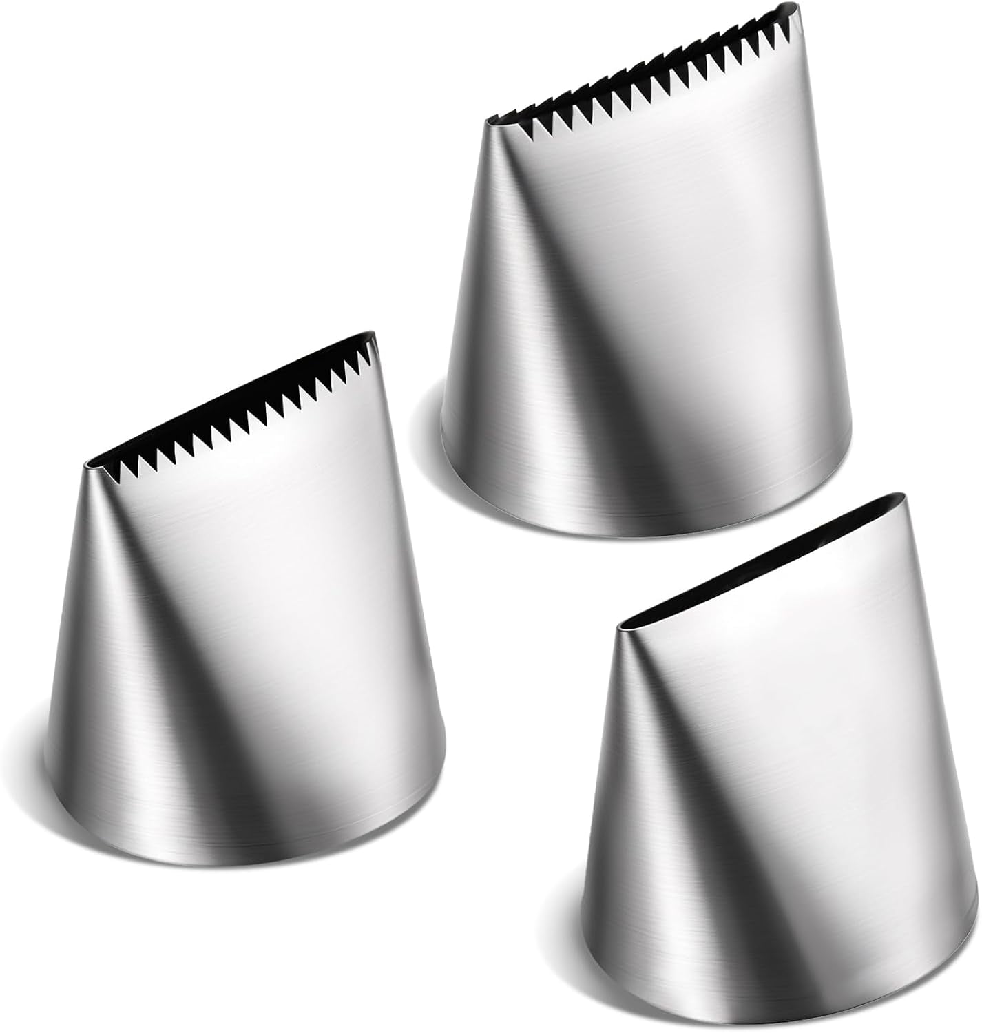 XD4-3 Pack Piping Tips Set Large Cake Decorating Tip Kit Stainless ...