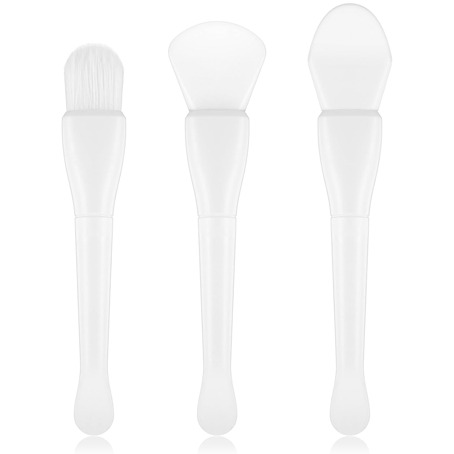 XD4-3 Pcs Silicone Face Mask Brush Applicator Double-Ended Soft Face ...