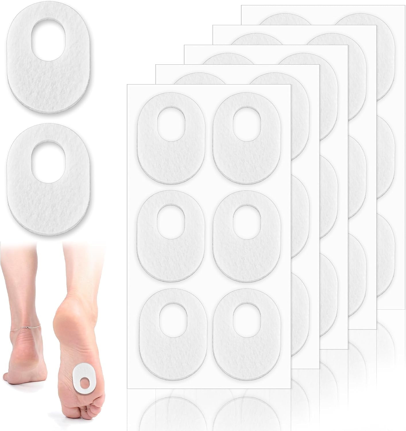 XD4-30 Pcs Corn Cushions for Toes,Adhesive Callus Pads for Bottom of ...