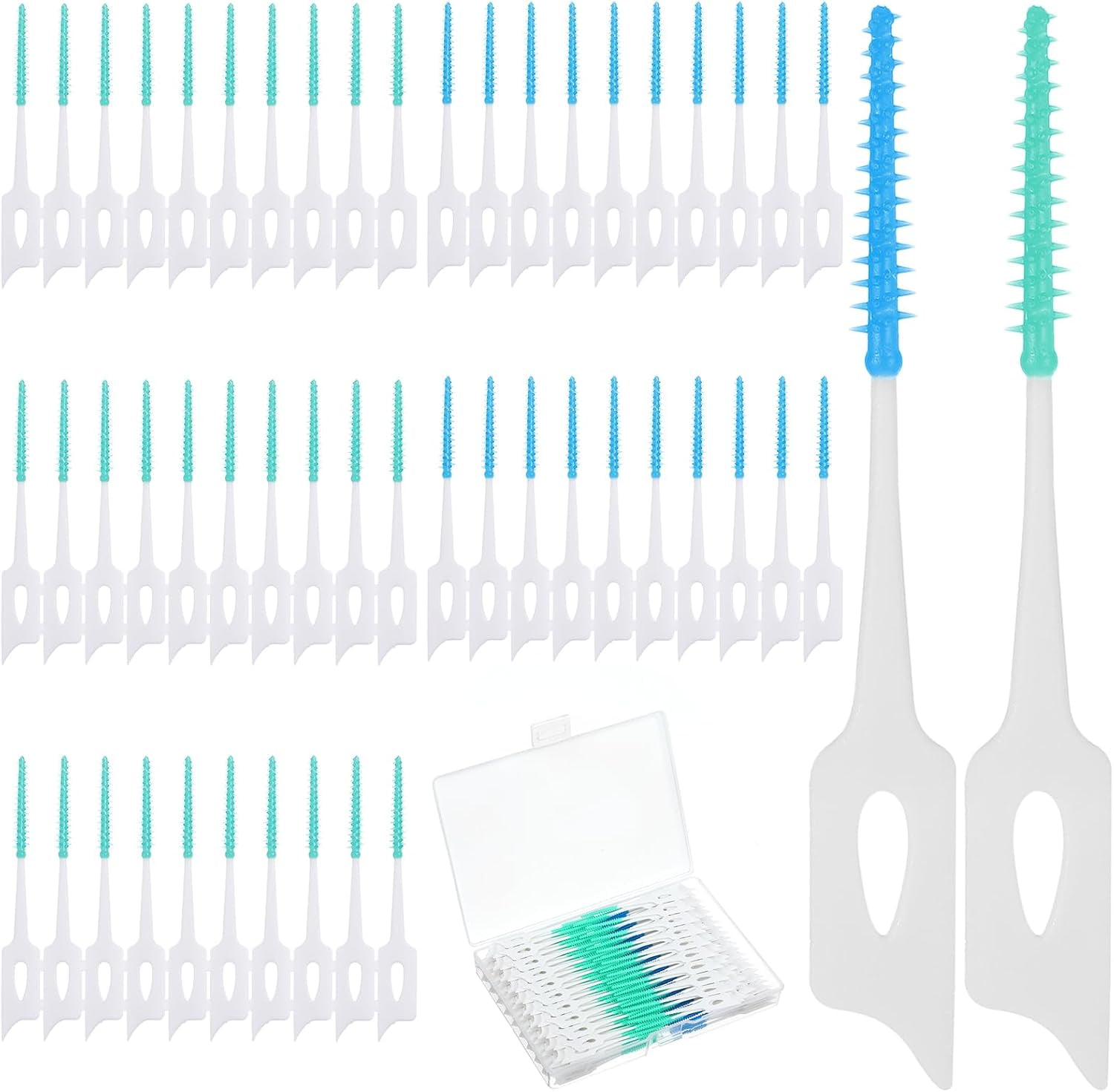 XD4-300pcs Interdental Brushes Between Teeth, Disposable Dental Picks ...